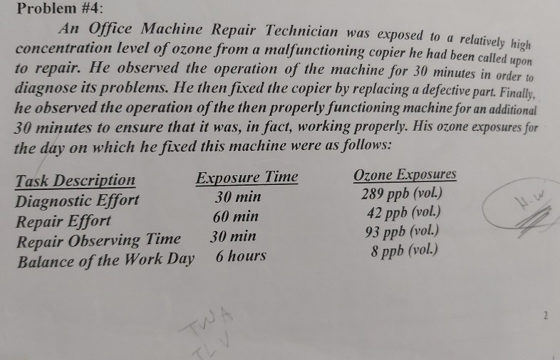 Solved Problem #4: An Office Machine Repair Technician was | Chegg.com