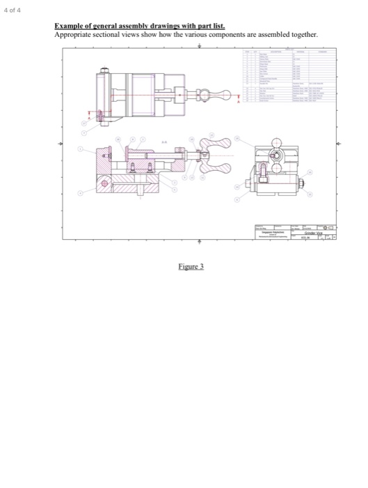 Objectives: To present general assembly drawings that | Chegg.com