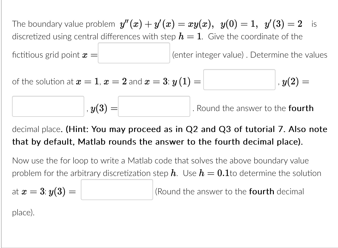 Solved The boundary value problem | Chegg.com