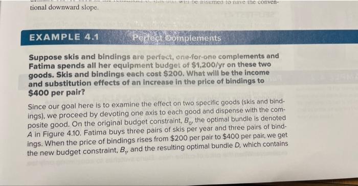 tional downward slope. EXAMPLE 4.1 Perefriomplements | Chegg.com