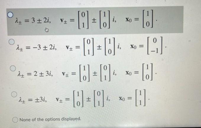 Solved Question 3 points) Find the eigenpairs of matrix A | Chegg.com
