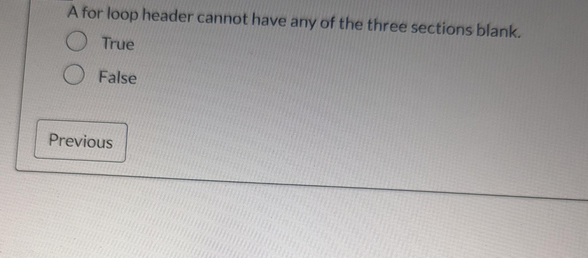 Solved A for loop header cannot have any of the three | Chegg.com