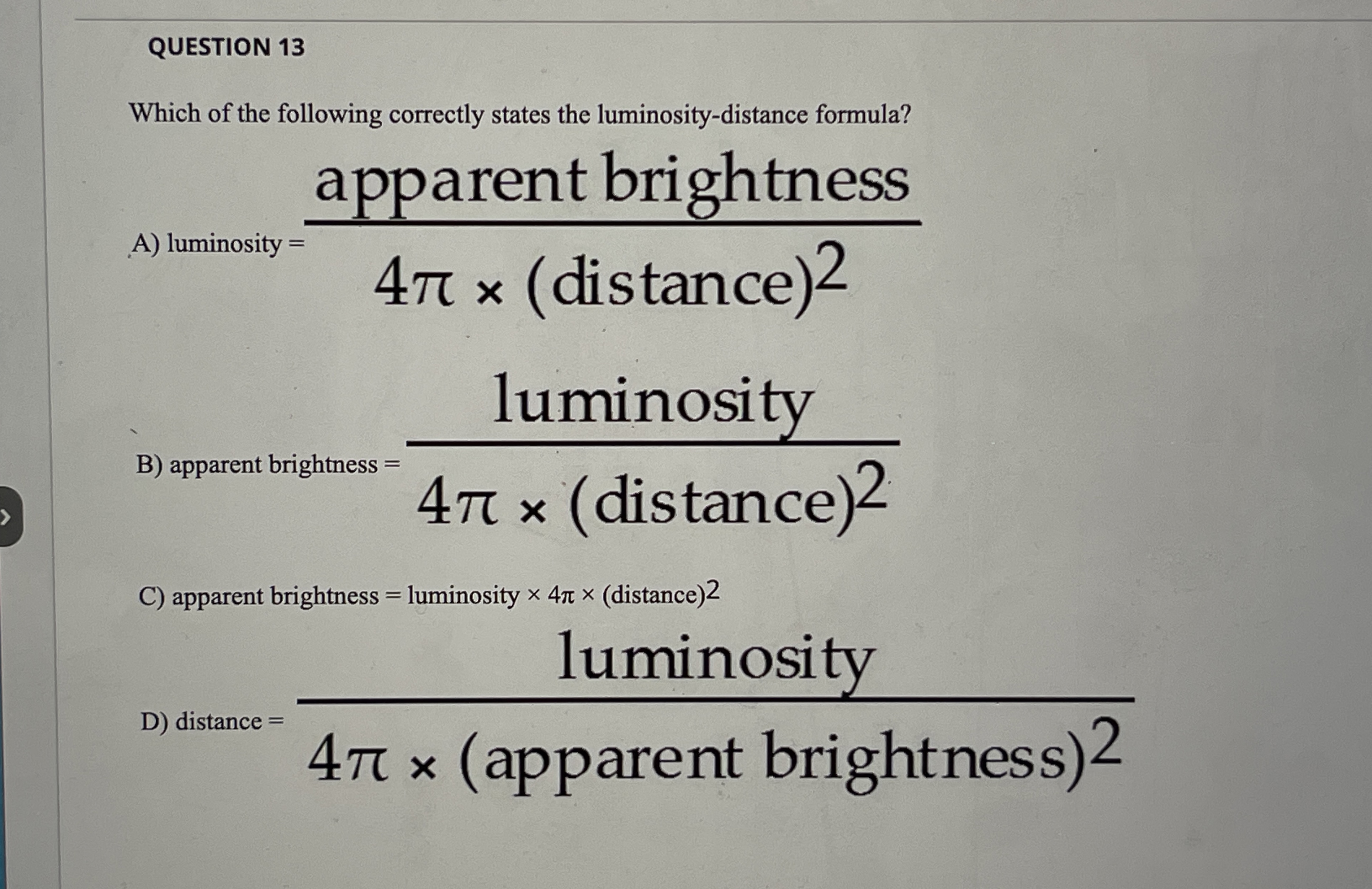 Solved QUESTION 13 ﻿Which of ﻿the following correctly states | Chegg.com