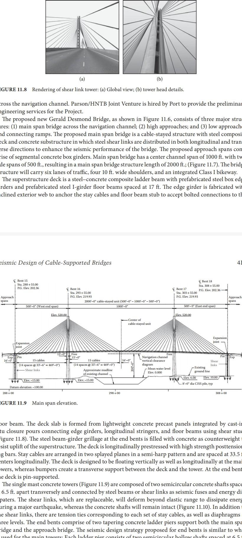 Solved (a) (b) GURE 11.8 Rendering of shear link tower: (a) | Chegg.com