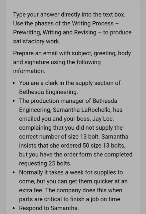 Type your answer directly into the text box. Use | Chegg.com