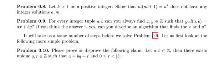 Solved Problem 0.8. Let k>1 be a positive integer. Show that | Chegg.com