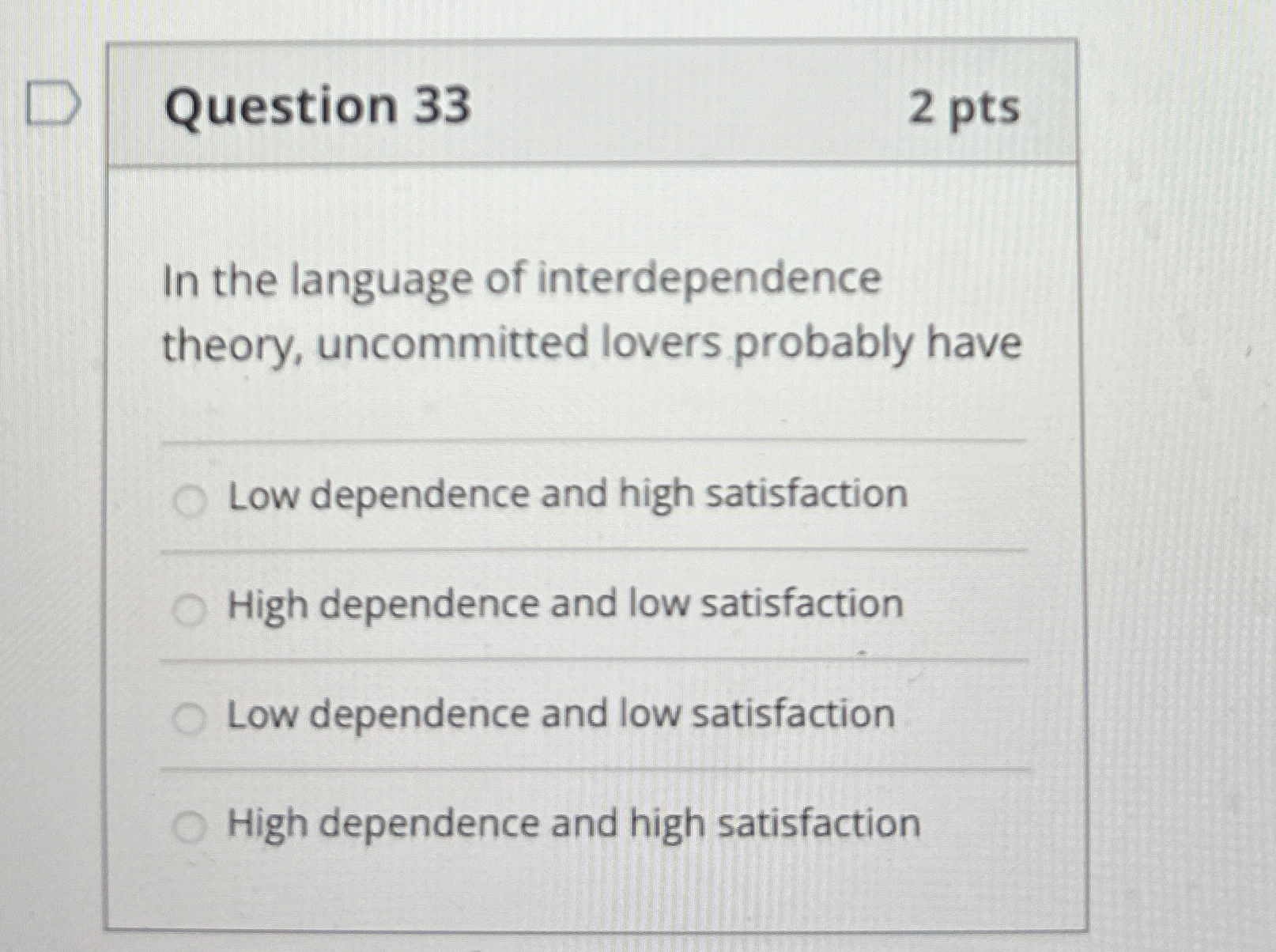 Solved Question 332 ﻿ptsIn the language of interdependence | Chegg.com