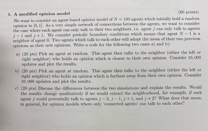 Solved required computer science and physics modelling | Chegg.com
