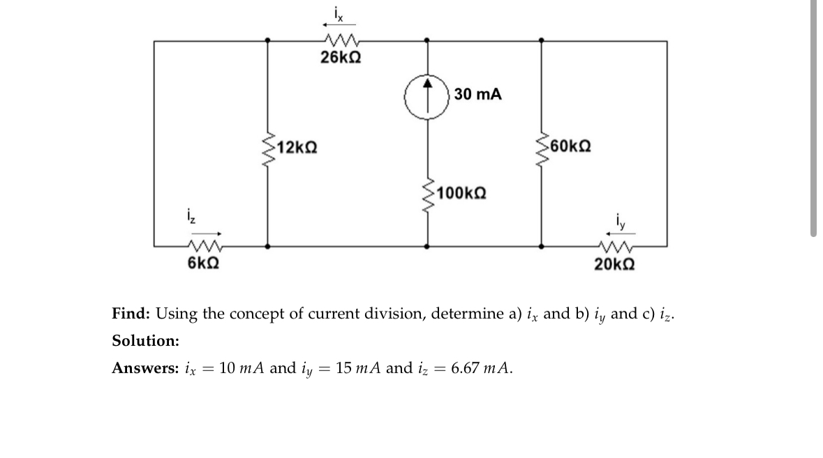 Solved Find: Using the concept of current division, | Chegg.com