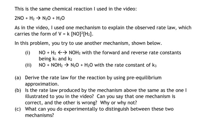 Solved This is the same chemical reaction I used in the | Chegg.com