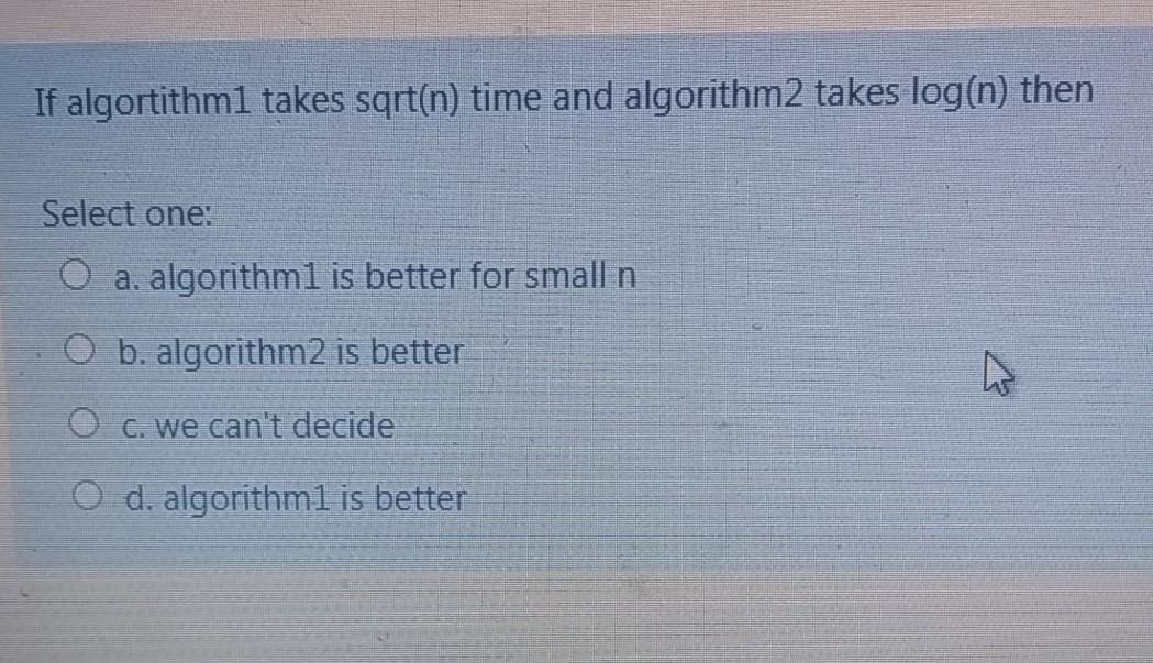 Solved Steps of designing and analyzing algorithms has | Chegg.com