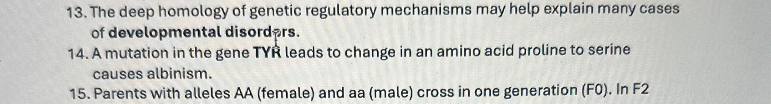 Solved The deep homology of genetic regulatory mechanisms | Chegg.com