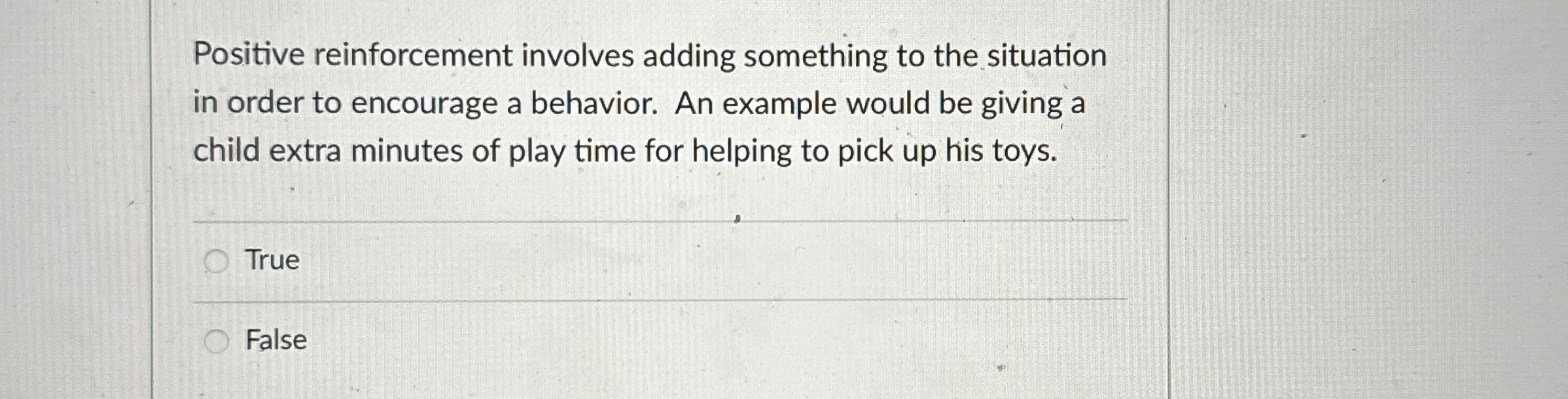 Solved Positive reinforcement involves adding something to | Chegg.com
