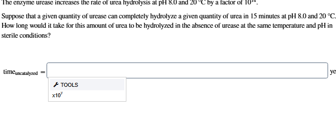 Solved The enzyme urease increases the rate of ﻿urea | Chegg.com