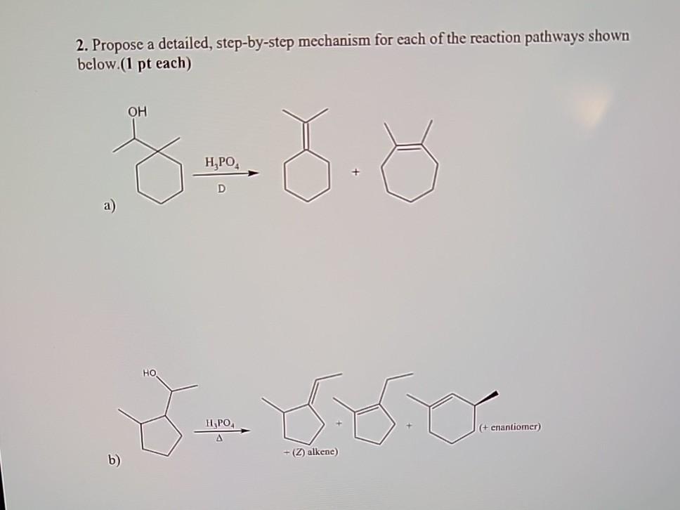Solved Propose a detailed, step-by-step mechanism for each | Chegg.com
