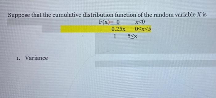 Solved Suppose that the cumulative distribution function of | Chegg.com