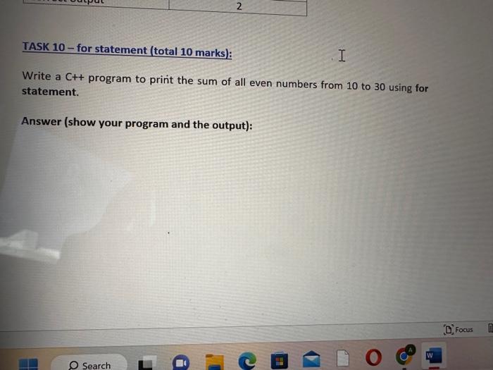 Solved TASK 1 - if statement ( 10 marks): Write a C++program | Chegg.com Solved TASK 1 - if statement ( 10 marks): Write a C++program | Chegg.com