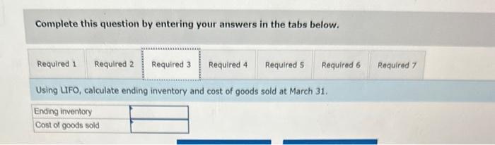 Solved Problem 6.2A (Algo) Calculate ending inventory, cost | Chegg.com