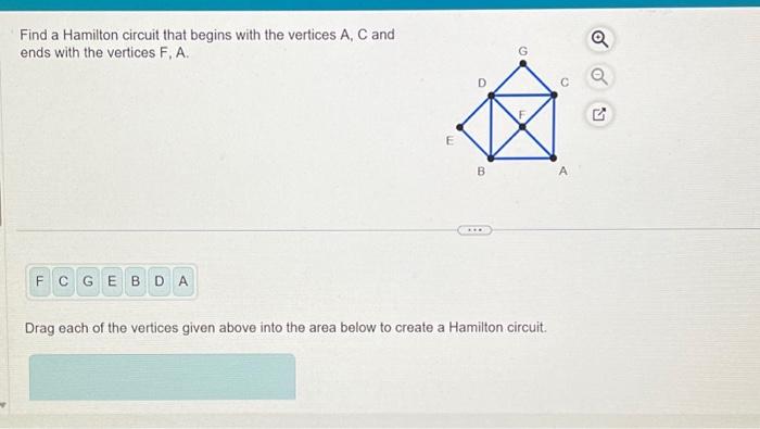 Solved Find a Hamilton circuit that begins with the vertices | Chegg.com
