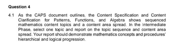 mathematics content topics and a content area spread. | Chegg.com