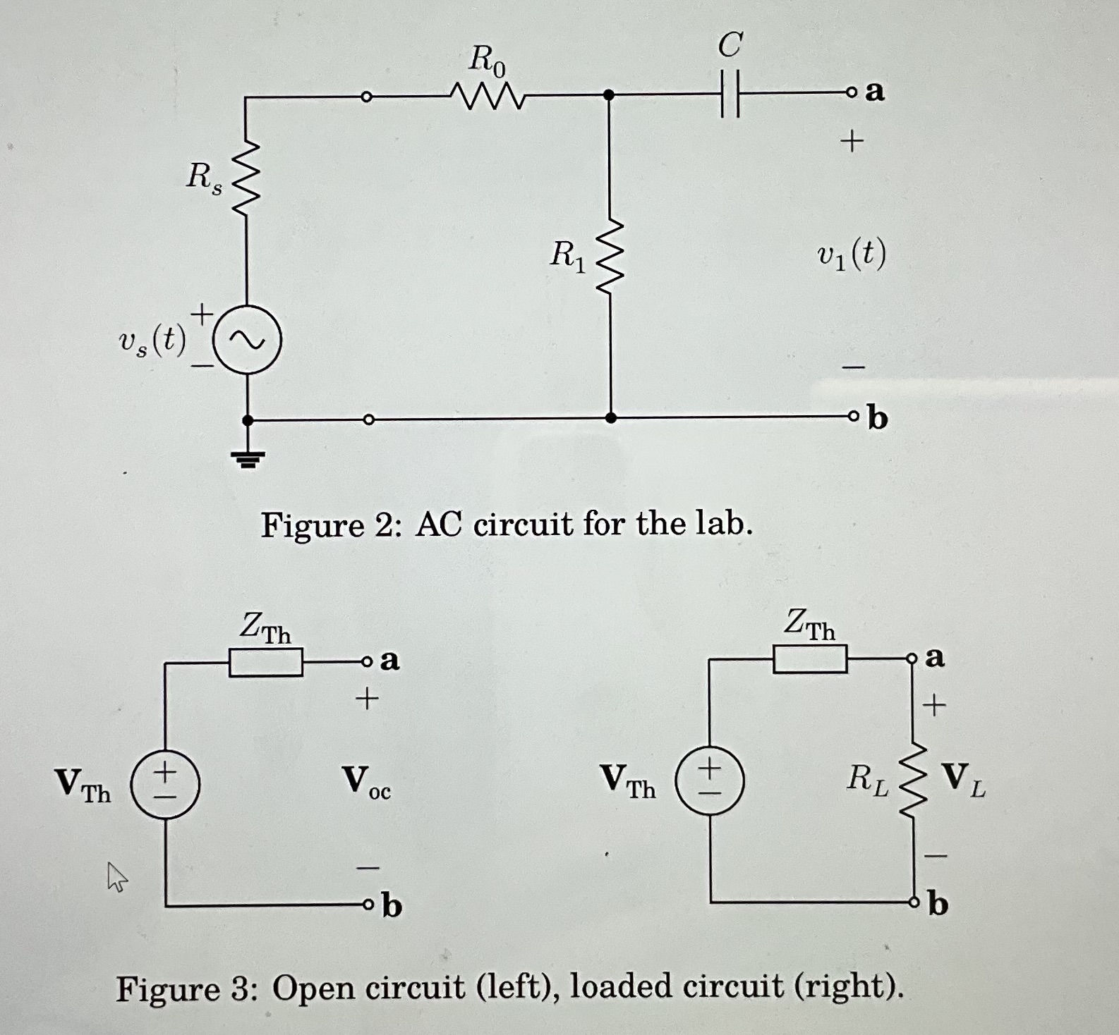 Solved What is the value of Zth, ﻿Vth and Vl for the given | Chegg.com