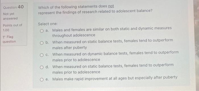 Solved Which of the following statements does not represent | Chegg.com
