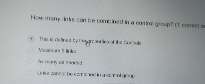 Solved How many links can be combined in a control group? (1 | Chegg.com