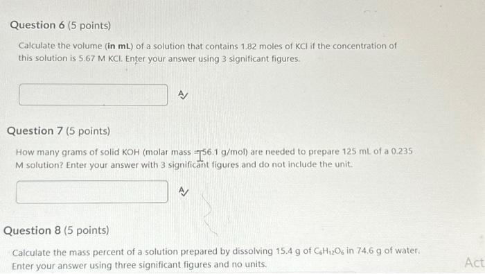 Solved Calculate the volume (in mL ) of a solution that | Chegg.com