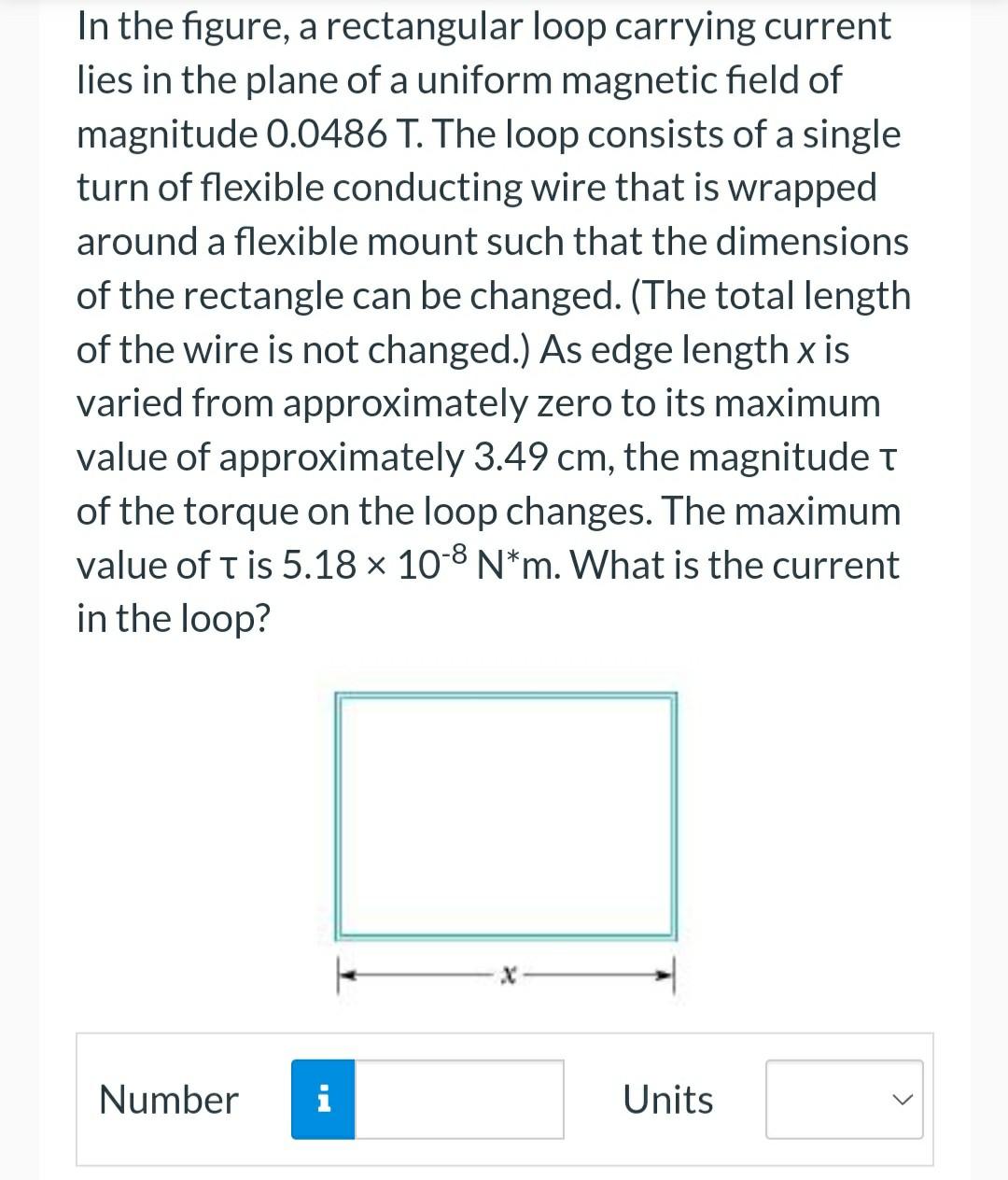 Solved In the figure, a rectangular loop carrying current | Chegg.com