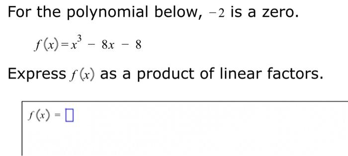 Solved Write A Quadratic Function F Whose Zeros Are 6 And 1