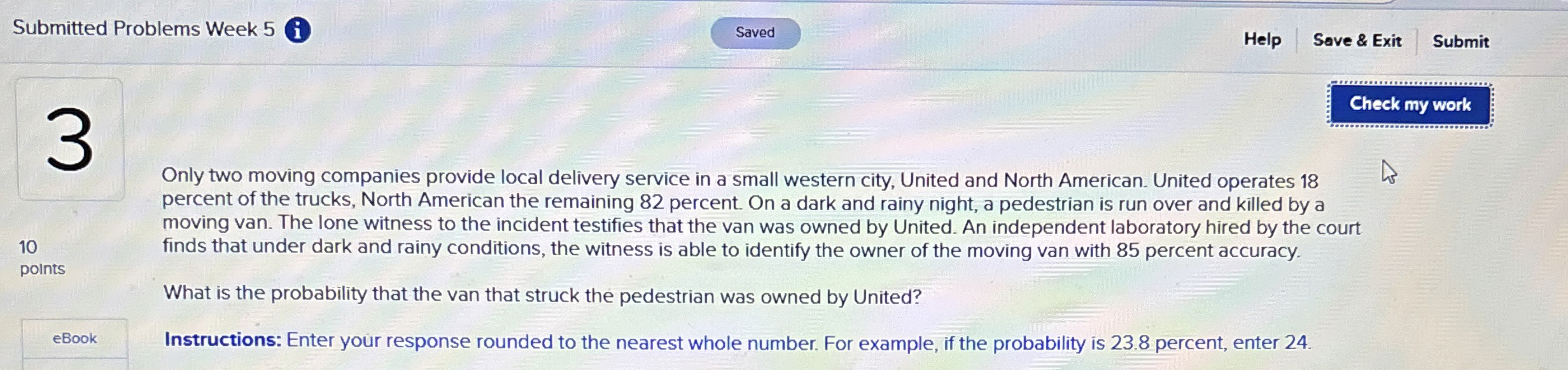 High Quality SOLUTION Submitted Problems Week 5i Help Submit310Only two | Chegg.com