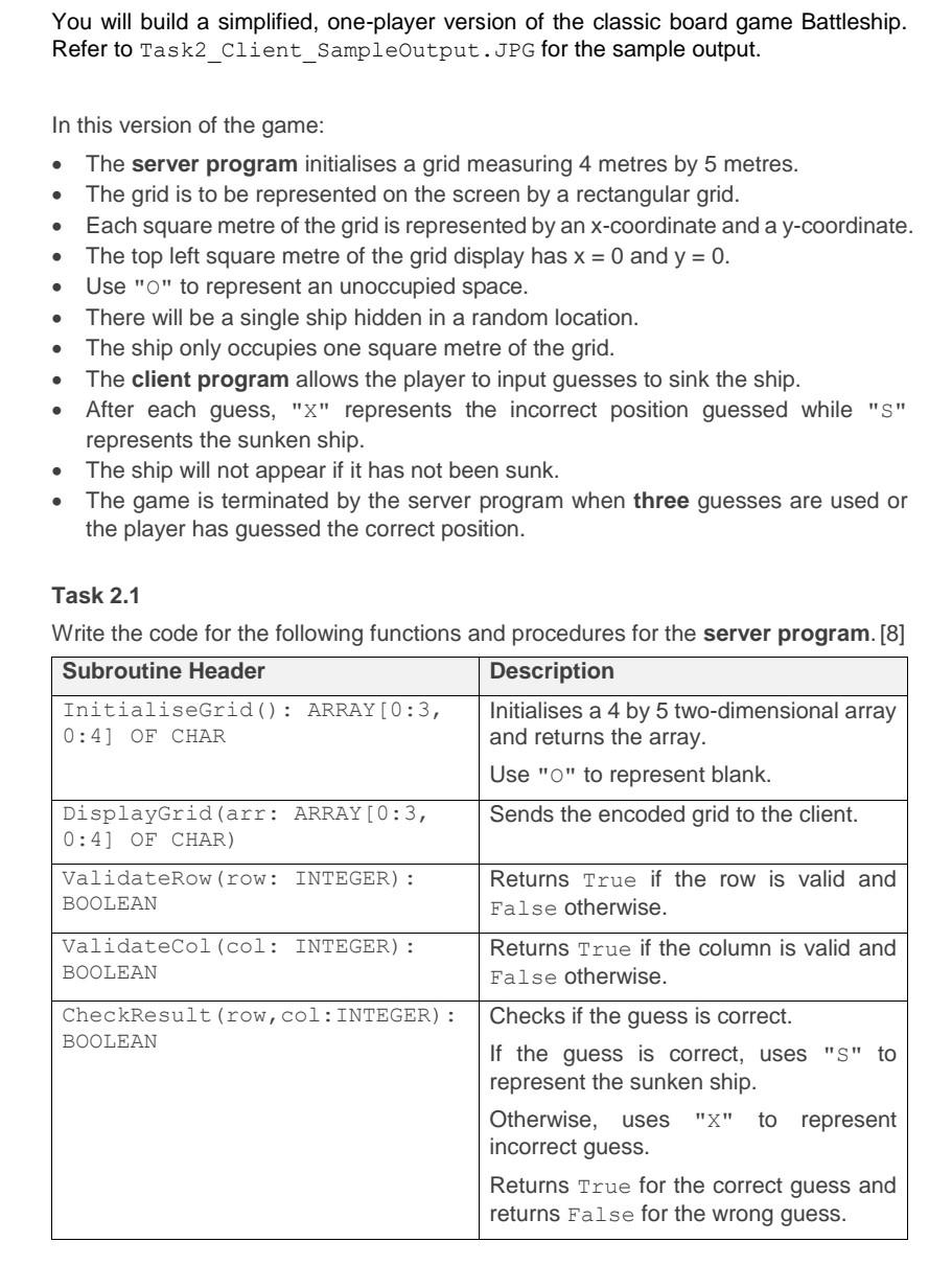 Solved The following client program is given in | Chegg.com