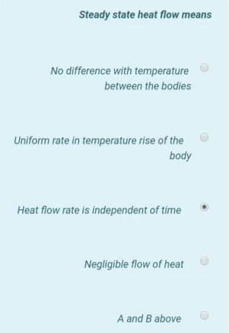 Solved Steady state heat flow means No difference with | Chegg.com