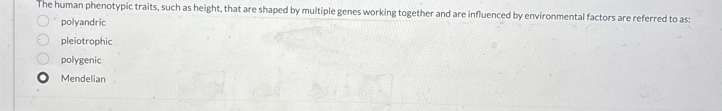Solved The human phenotypic traits, such as height, that are | Chegg.com