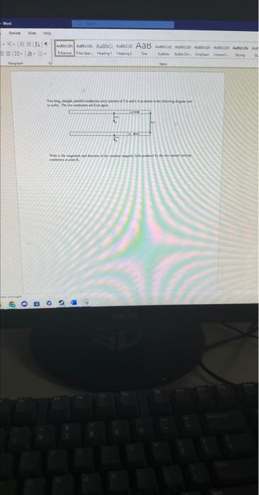 Solved Two long, straight, parallel conductors carry | Chegg.com