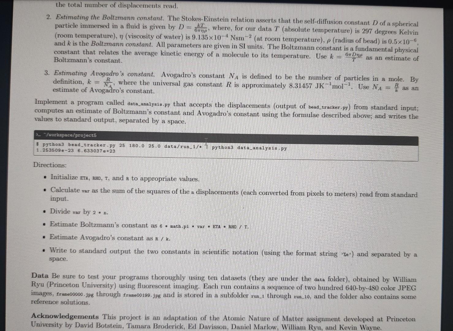 Solved 2. Estimating the Boltzmann constant. The | Chegg.com