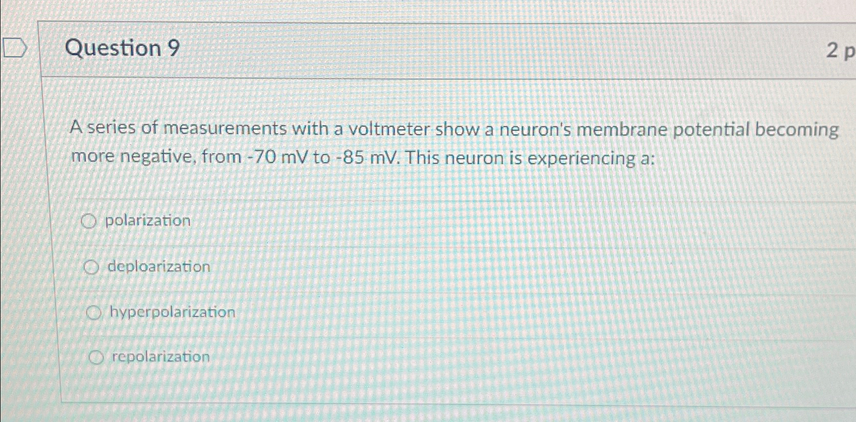 Solved Question 9A series of measurements with a voltmeter | Chegg.com