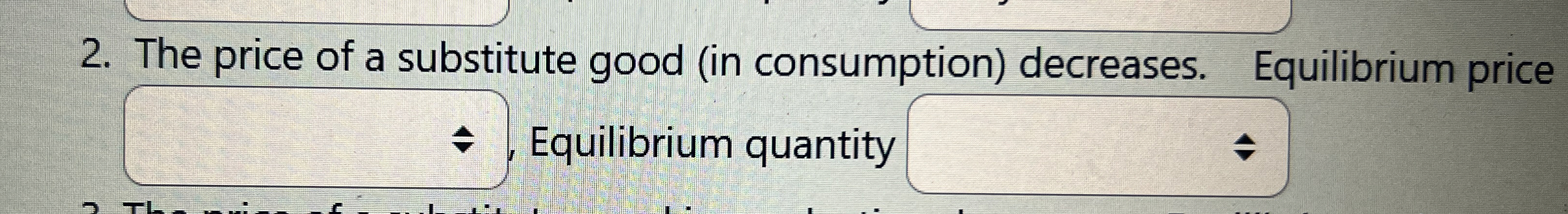 Solved The price of a substitute good (in consumption) | Chegg.com