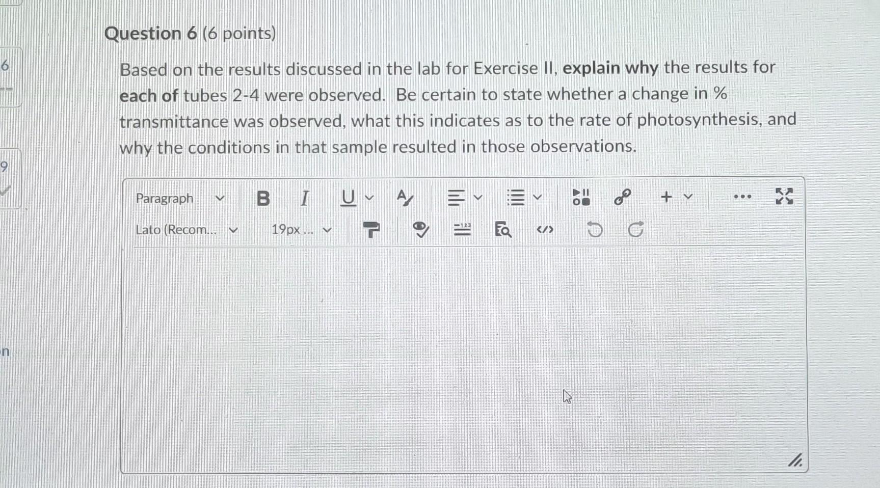 Based on the results discussed in the lab for | Chegg.com