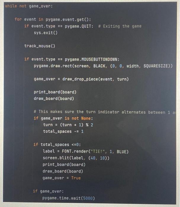 Solved Give a detailed description of what this code is | Chegg.com