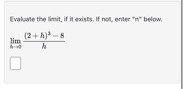 Solved Evaluate the limit lima→1a2−1a3−1 If the limit does | Chegg.com