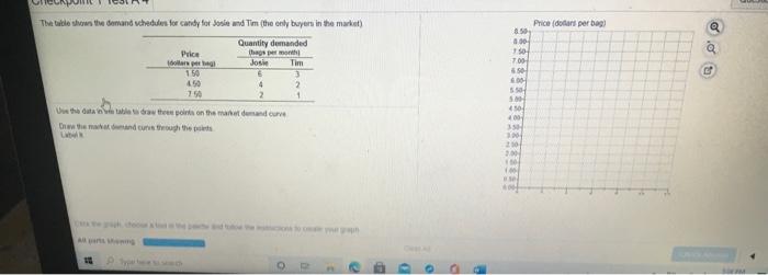 Solved This table shows the demand schedule for candy for | Chegg.com