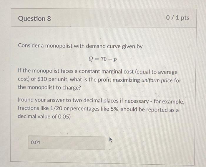 Solved Consider a monopolist facing a demand curve give by | Chegg.com Solved Consider a monopolist facing a demand curve give by | Chegg.com