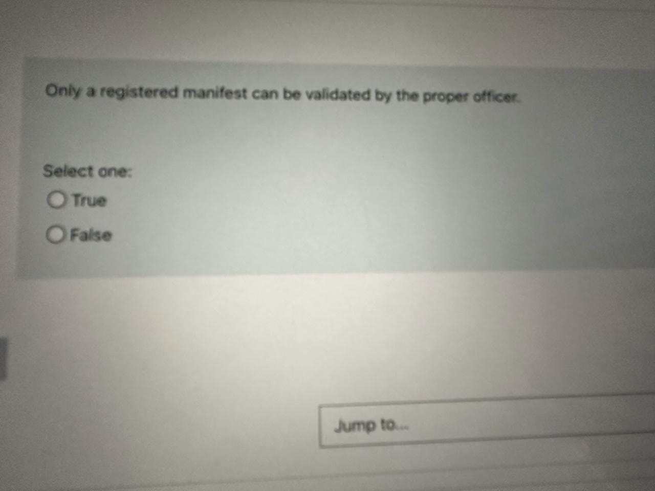 Solved Only a registered manifest can be validated by the | Chegg.com