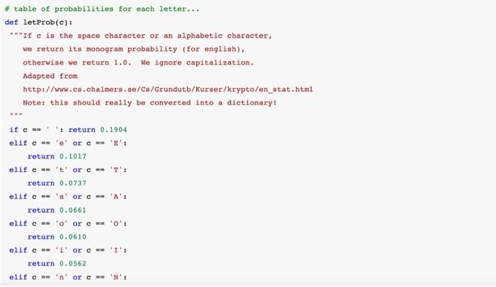 Solved Part Five: Decipher ( 10 points) Continue from last | Chegg.com