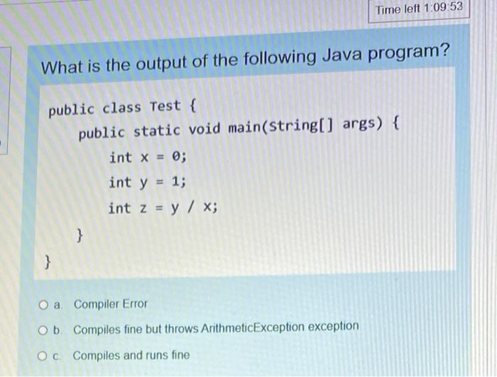 Solved What is the output of the following Java program? | Chegg.com