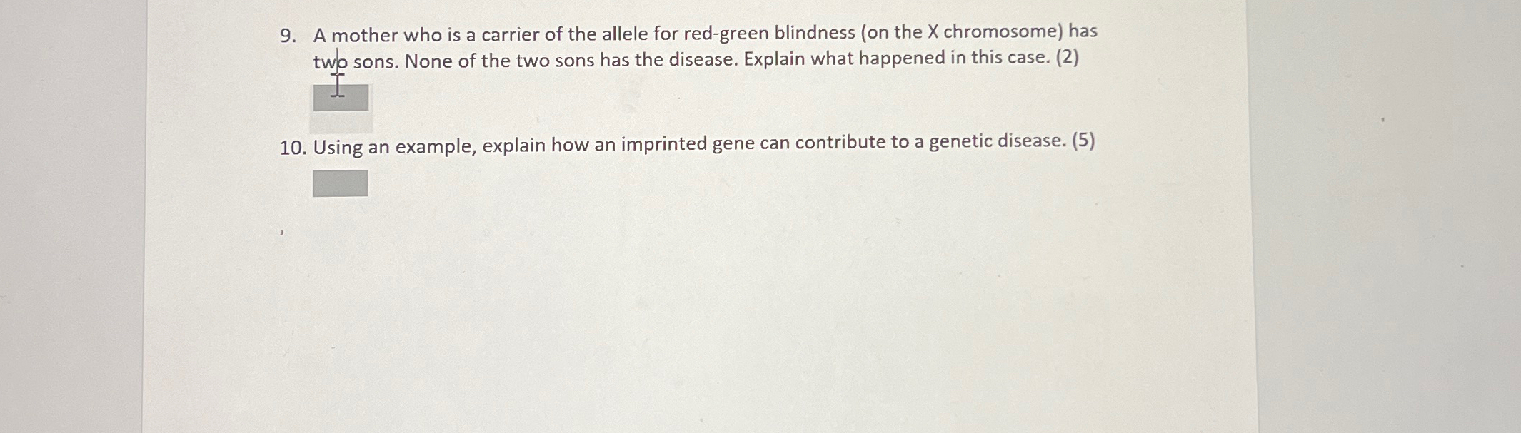 Solved A mother who is a carrier of the allele for red-green | Chegg.com