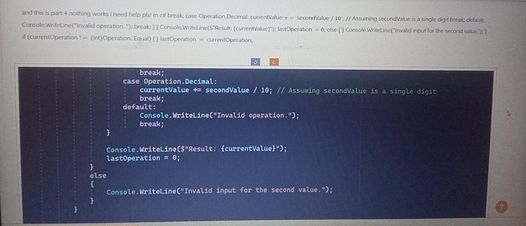 Solved and this is part 4 ﻿nothing works i need help pls! | Chegg.com