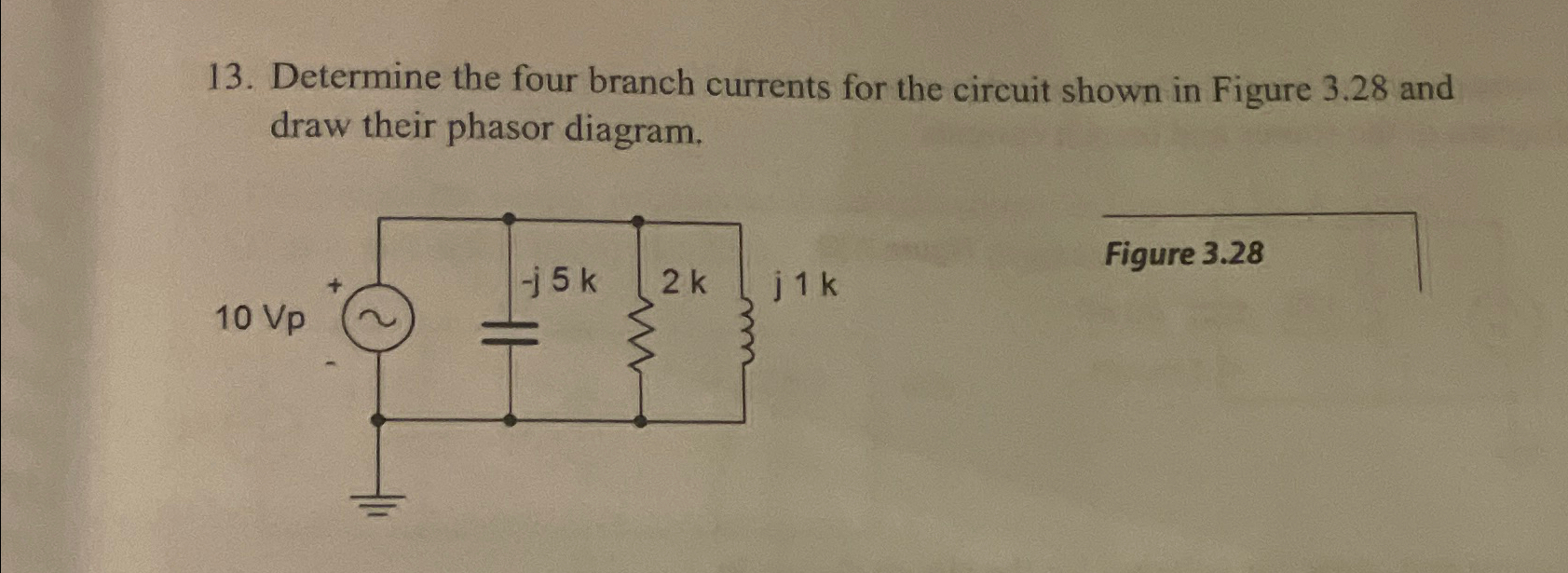 Solved Determine the four branch currents for the circuit | Chegg.com