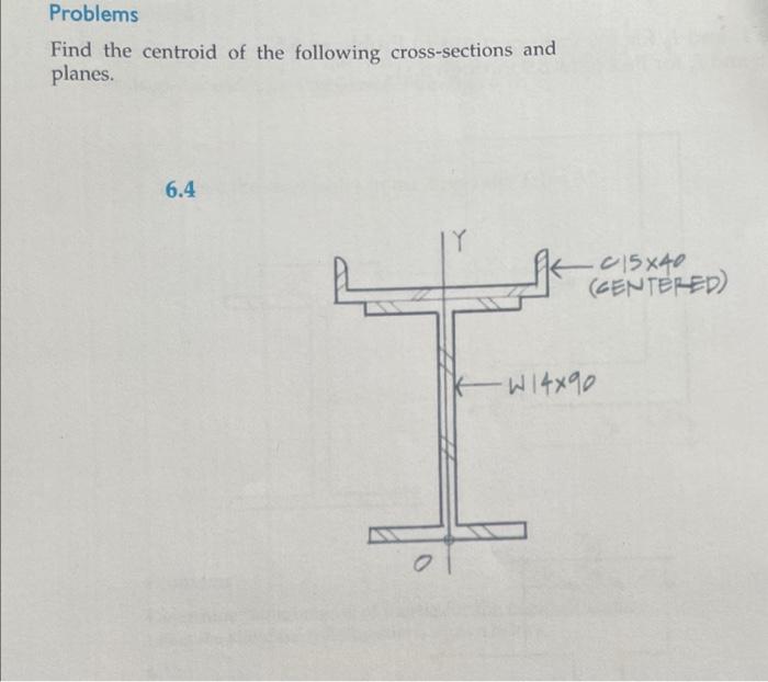 Solved Problems Find the centroid of the following | Chegg.com